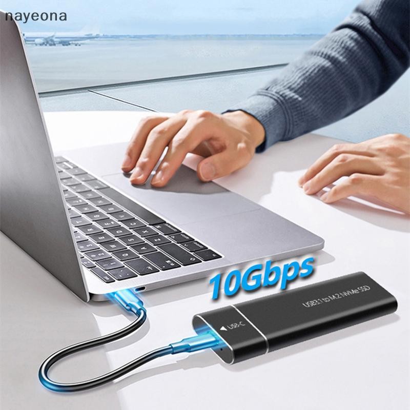 [NAY] M2 SSD Enclosure NVMe USB3.1 External Storage HDD Case 10Gbps PCIe SSD Box For NGFF SATA ...