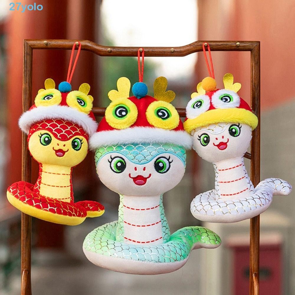 YOLO Snake Year Plush Toy, Big Eyes Good Luck Wealth Snake Year Mascot ...