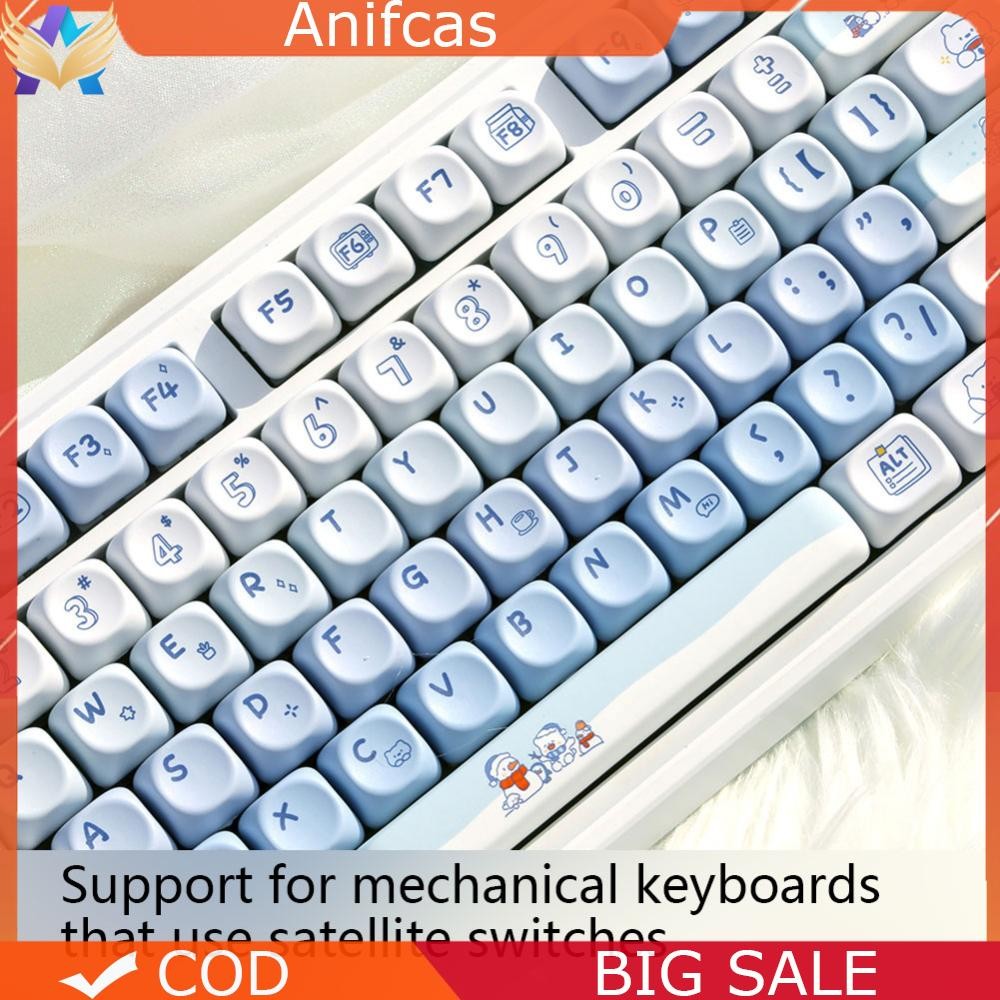 131 Key Winter Bear Cartoon Key Caps for DIY Custom Mechanical Gaming ...