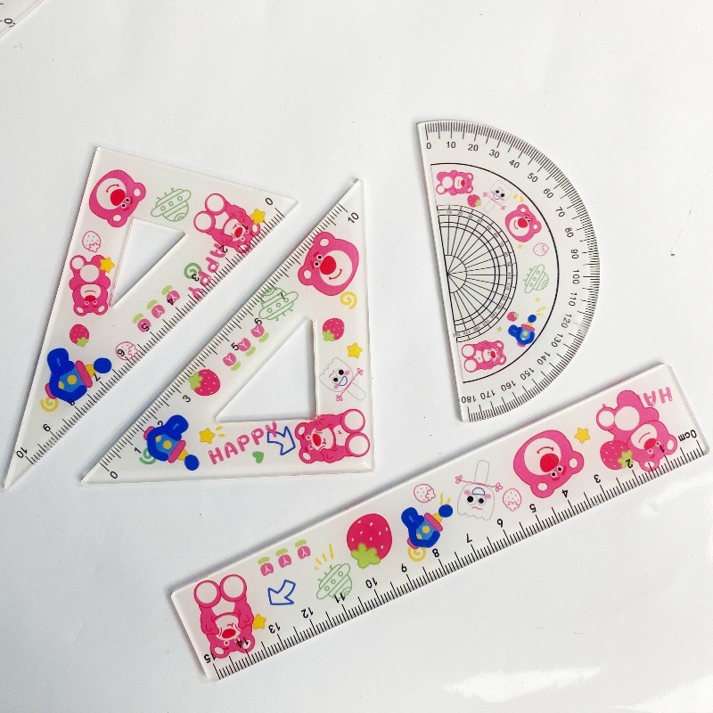 Kuromi Pacha Dog Sanrio Acrylic Student Ruler Set Scale Drawing ...