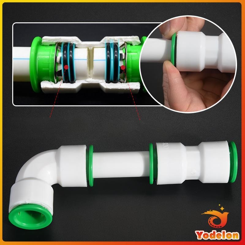 YOD PPR Quick Connector Hot/Cold Water Pipe PE Fittings 1/2''(20mm)' 3/4''(25mm) | Shopee Malaysia