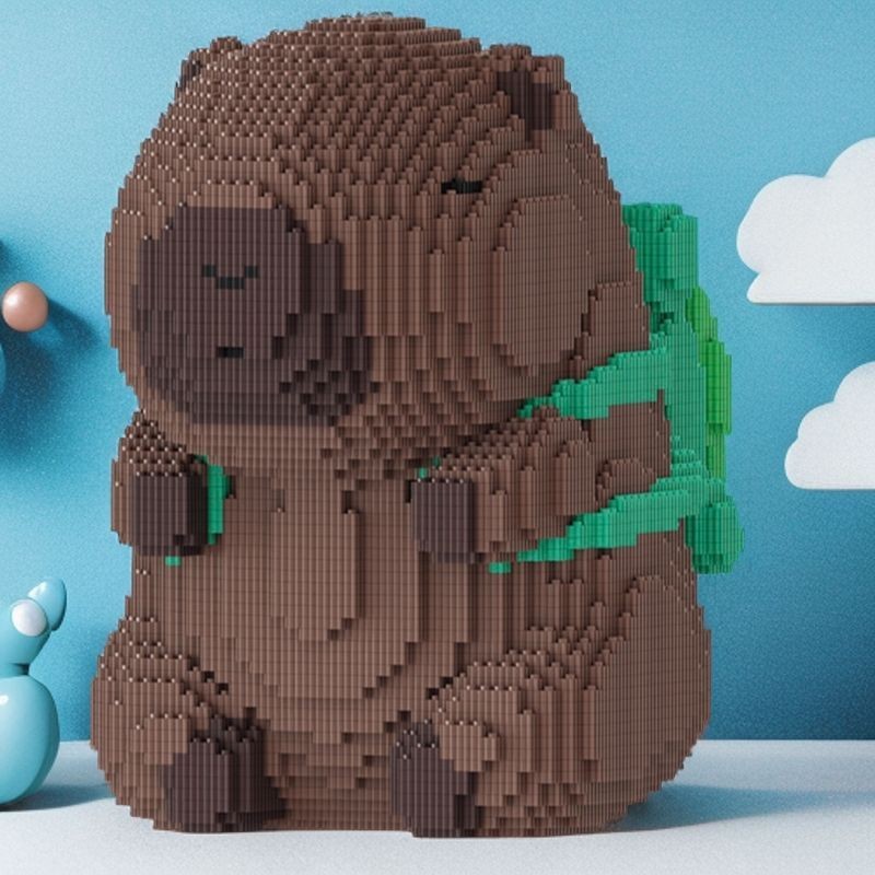 Hot-selling Kapibara Influencer Cute Capybara Assembled Building Blocks ...