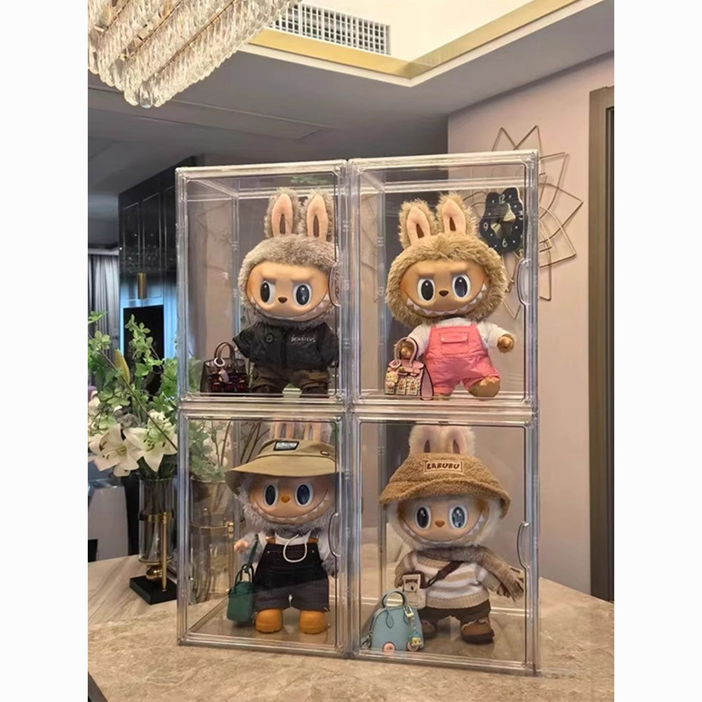 Labubu Display Box labubu Vinyl Storage Box The Monsters Elf Dedicated ...