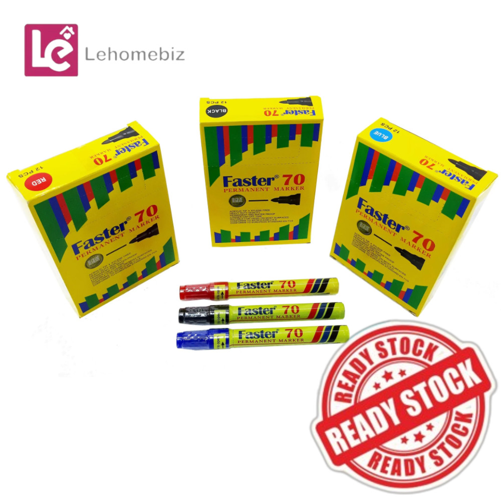 FASTER 70 PERMANENT MARKER PEN ( 1 pcs ) | Shopee Malaysia