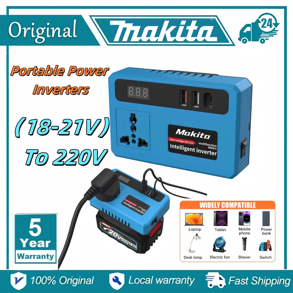 [MY]MAKITA Portable Power Inverters for 20V Battery Inverter 20v to ...