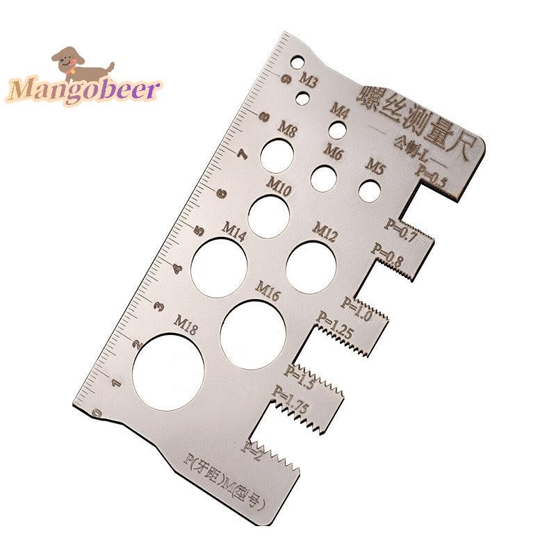 [Mangobeer] Screw Thread Pitch Gauge Ruler Measuring Tool Bolt Nut ...