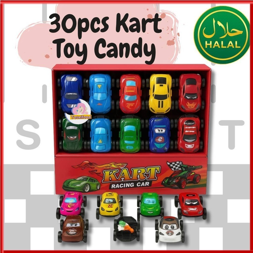 30pcs Leanseng Racing Car Candy Toy- Gula-Gula dalam Mainan HALAL READY ...