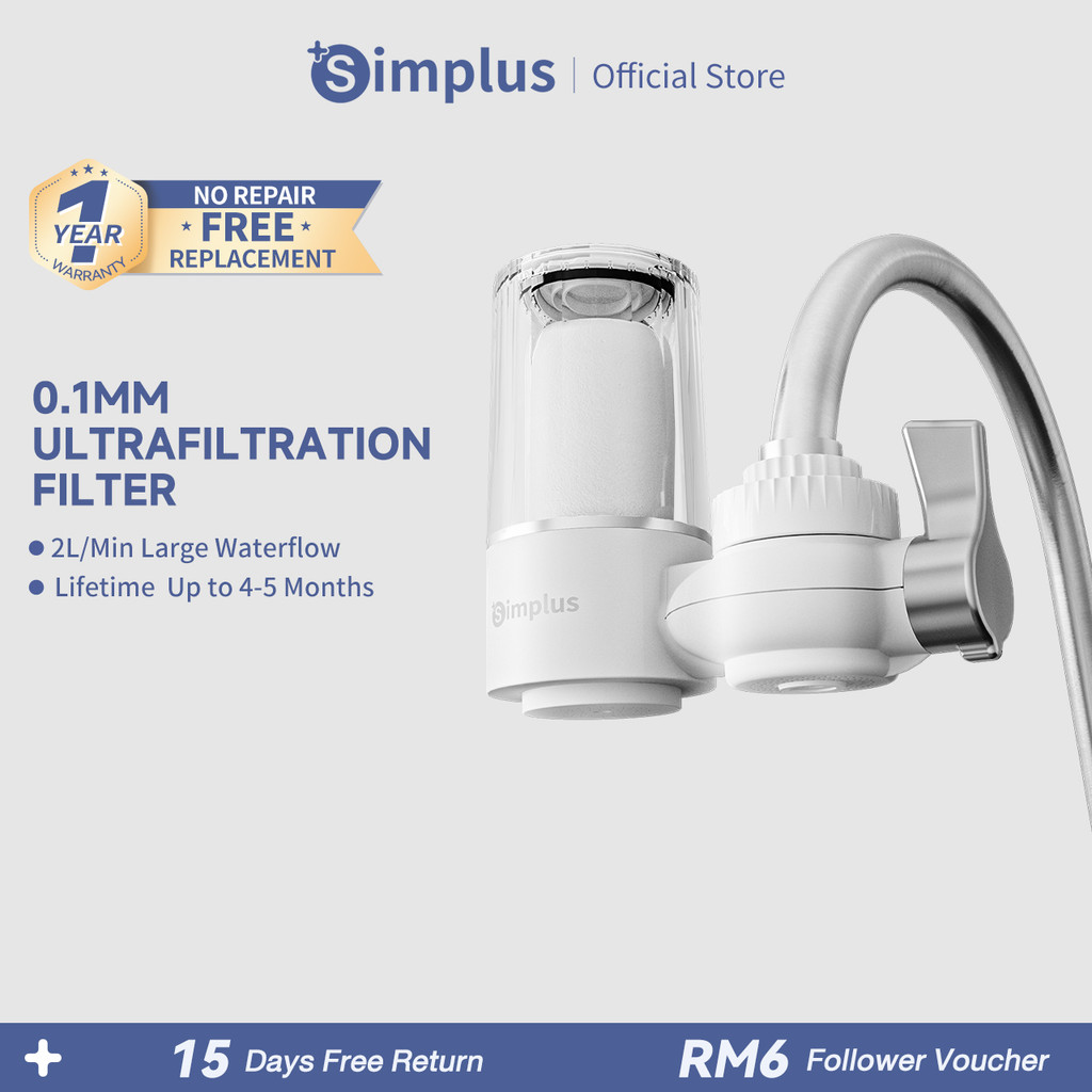 Simplus Tap Water Purifier|0.01µm Ultrafiltration Filter|2L/Min Large ...
