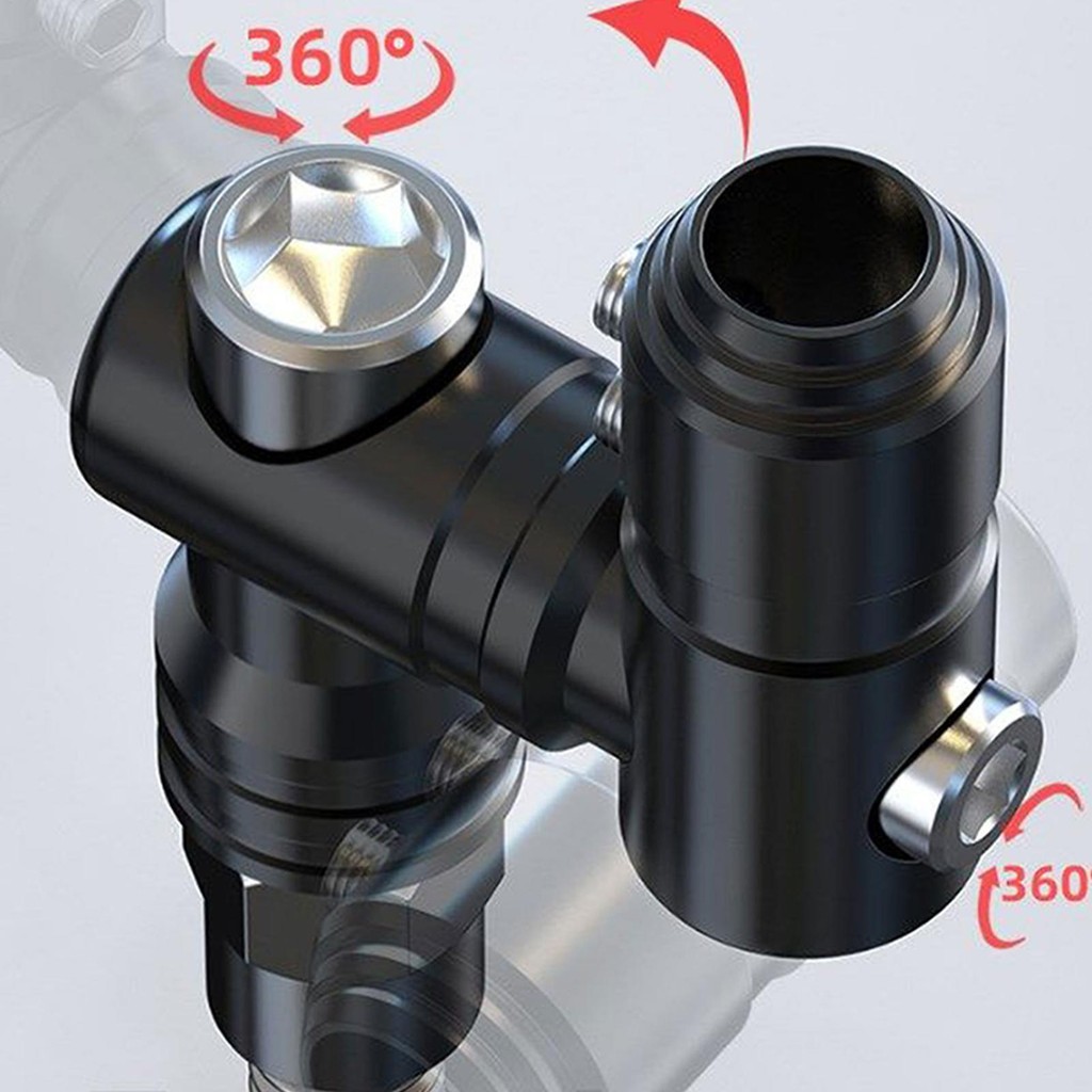 Motorcycle Mirror Adapter 360 Degree Glass Leg Processor For Side ...