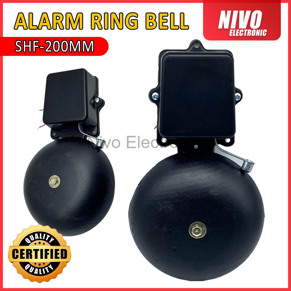 SHF-200MM (8") SHF-250MM (10") Alarm Rings Bell Loceng Elektrik School ...