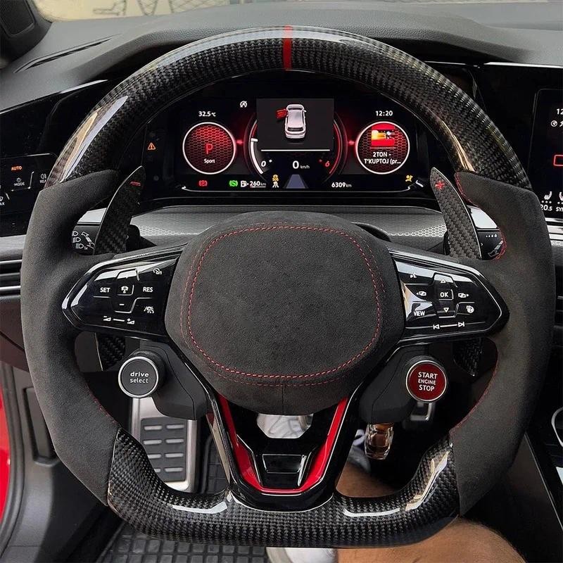 For Volkswagen VW Golf 8 GTI R Line MK8 Jetta GLI ID4 Carbon Fiber ...