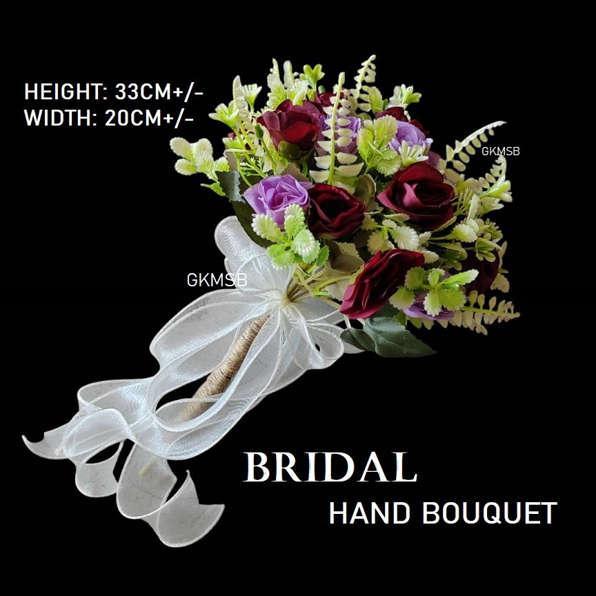 Bouquet Tunang Simple Murah Gaya Rustic | Kahwin Nikah Bunga tangan ...