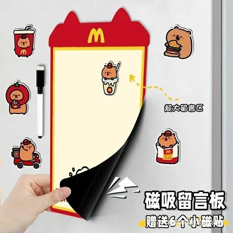 McDonald's Capybara Refrigerator Sticker and Magnet Sticker Creative ...