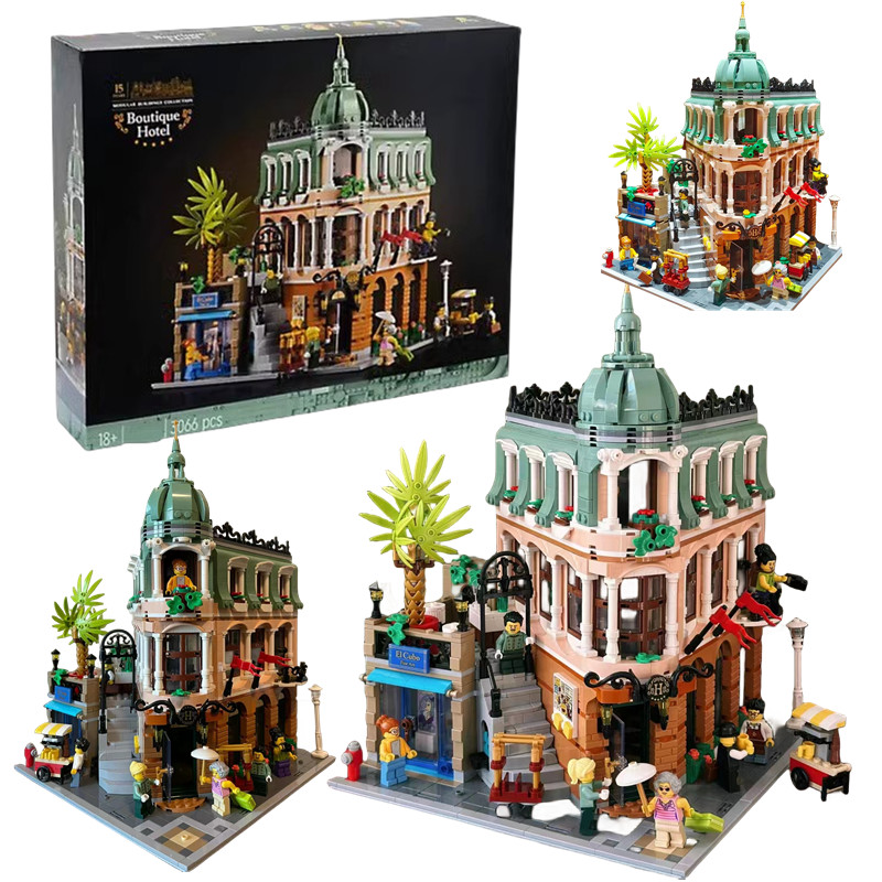 Building Blocks Street View Series 10297 Corner Boutique Hotel City ...