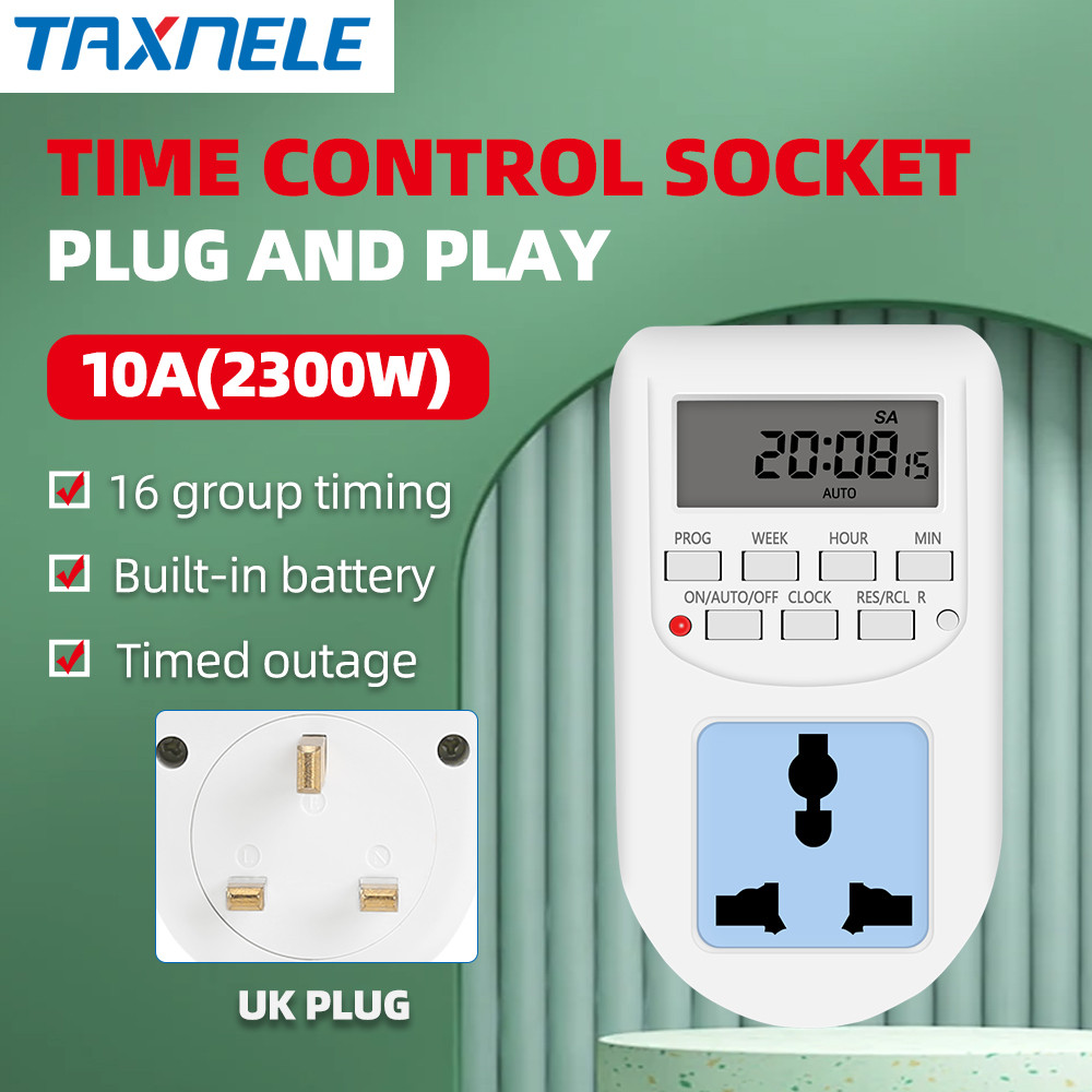 AL-06 24H Digital Timer 220V-240V 50/60Hz 2000W UK Plug Electronic ...