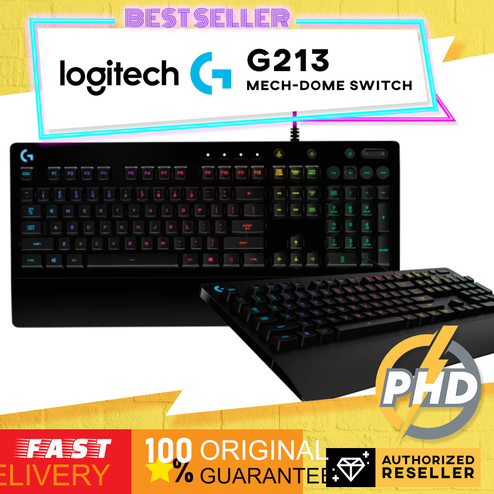 Logitech G213 Prodigy Gaming Keyboard/RGB Backlit/Black | Shopee Malaysia