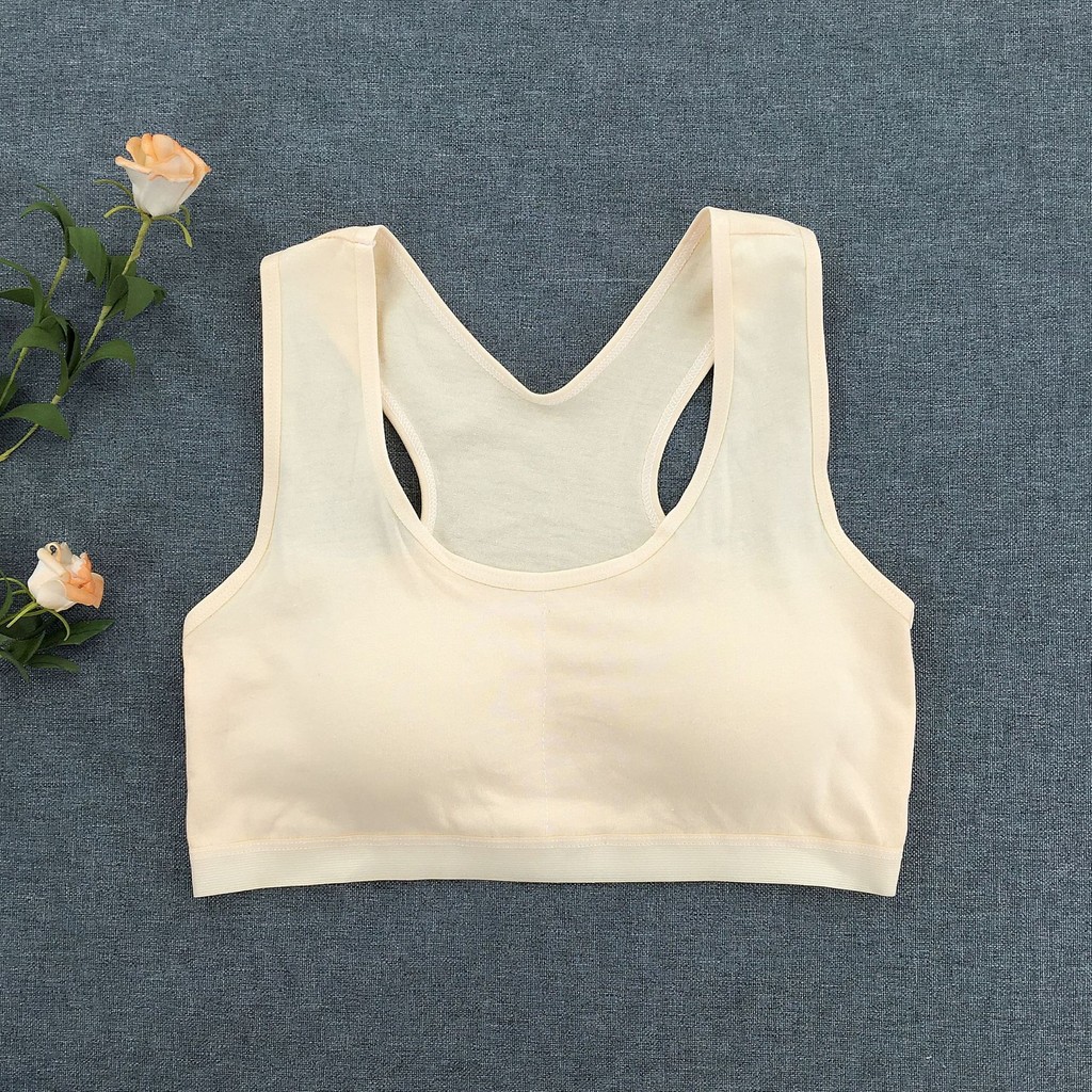 Girl's Underwear Sport Bra Racerback and U Back Solid Color Training ...