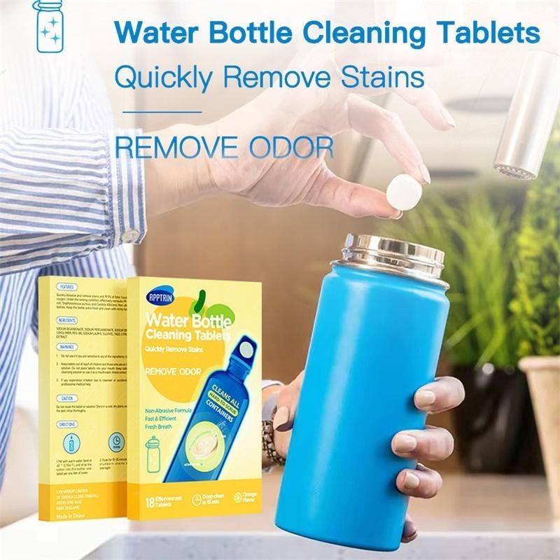 Water Bottle Cleaning Tablets Scale Cleaning Effervescent Tablets ...