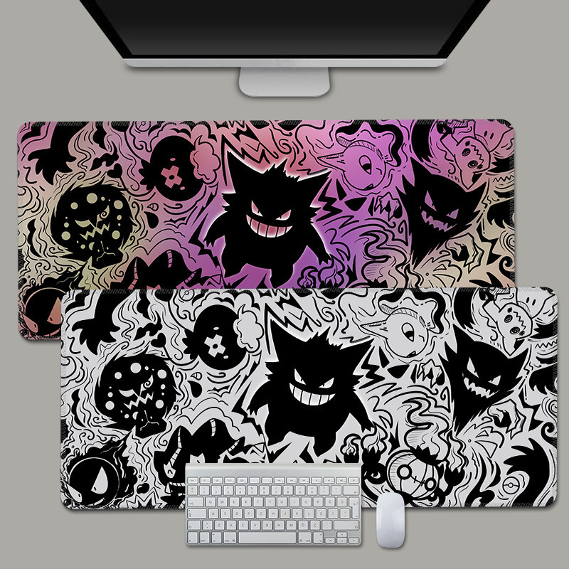 Gengar Mouse Pad Oversized Boy Pikachu Computer Desk Pad Student Desk ...