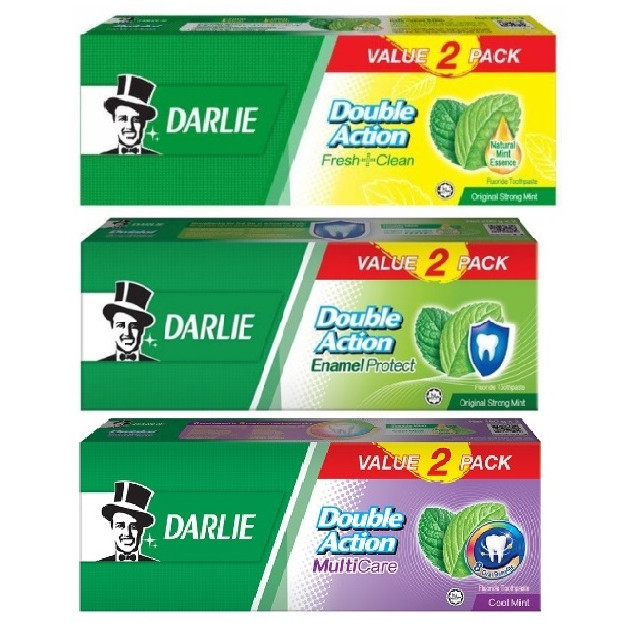 Darlie Double Action Toothpaste (Darlie 225g x 2 / Darlie 250g / Darlie ...