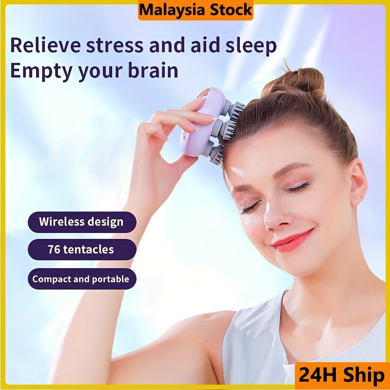 Electric Head Massager Scalp Massager Electric Octopus Head SPA Dry And ...