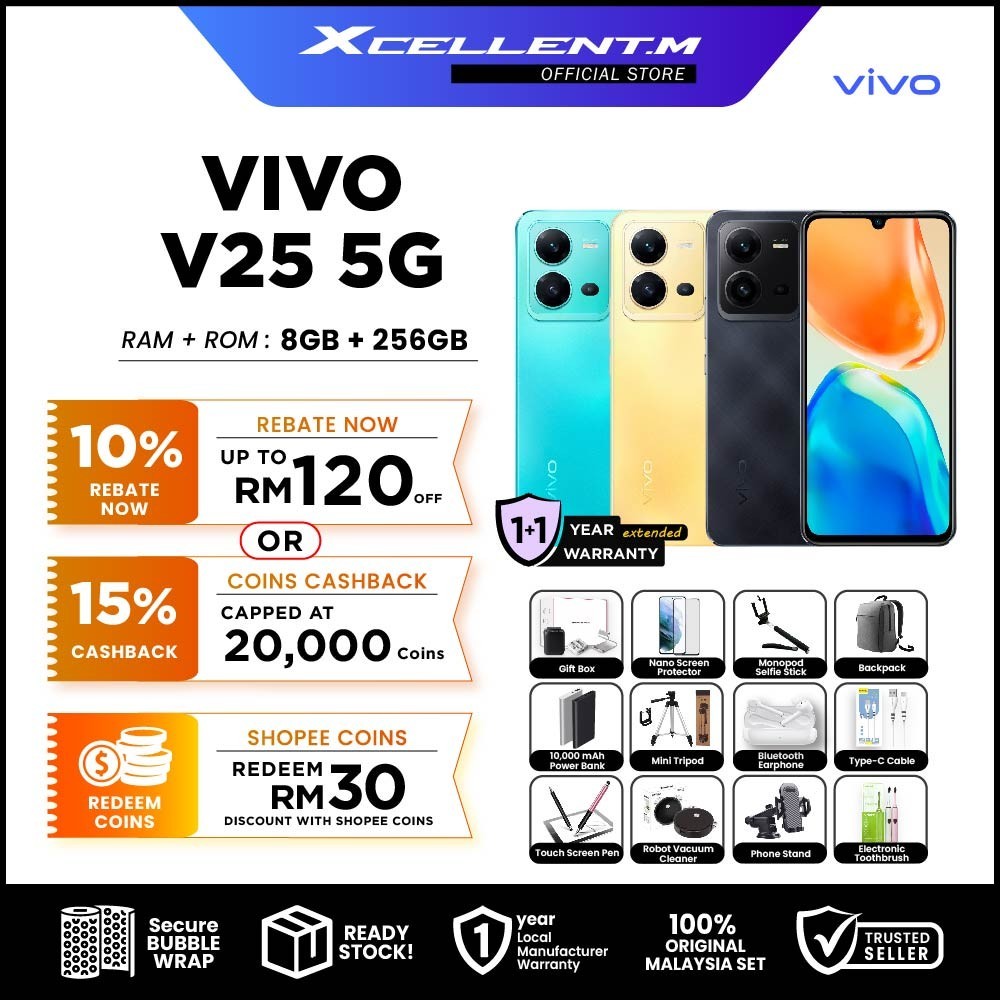 VIVO V25 5G [8GB RAM 256GB ROM] / V25 Pro 5G [12GB RAM 256GB ROM] - Original VIVO Malaysia ...