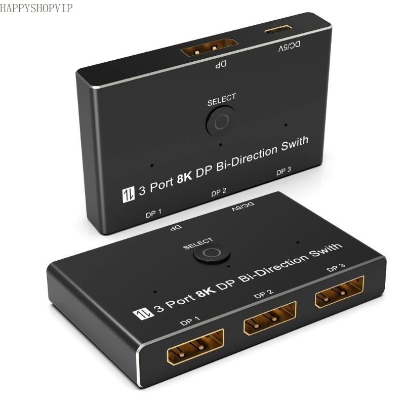 HSV DP1 4 Switching Box DisplayPort Selector Switcher 3 Devices to 1 ...