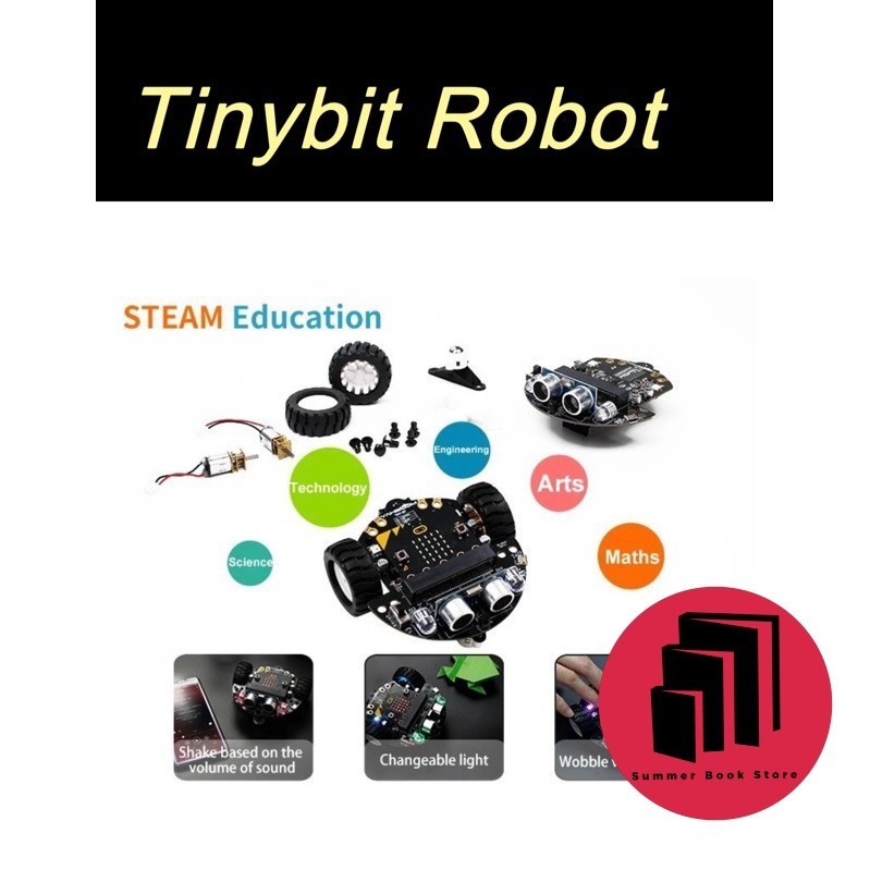 BBC Tinybit Smart Car Robot/Tiny:bit/Microbit v2/Micro:bit V2.0 Coding Starter Learning Kit STEM ...
