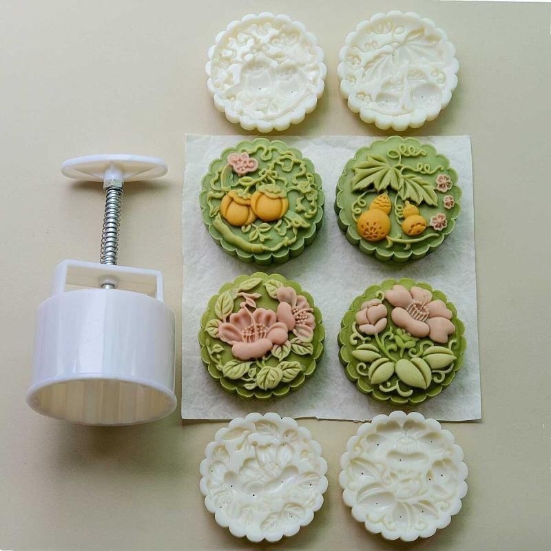 2024 New Style Mooncake Mold 150g200g Various Types Mooncake Mold Hand ...