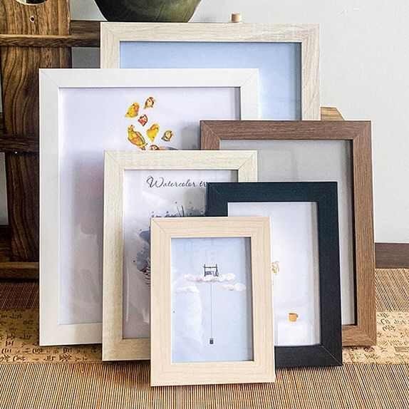 frame gambar aesthetic frame gambar Bingkai foto diskaun kayu ringkas, kreatif 5 inci, 6 inci, 7 ...