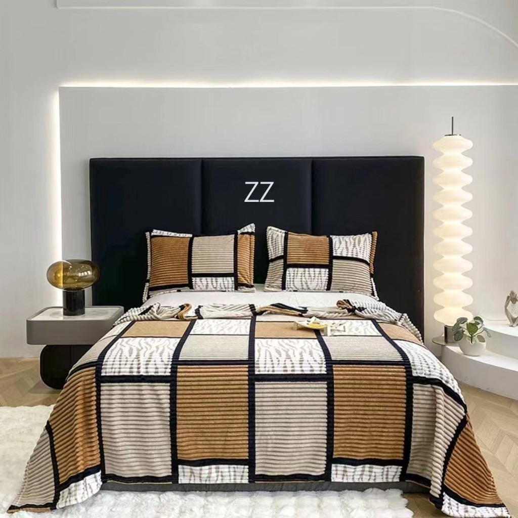 Flannel Blanket Summer Warm Air Conditioning Comforter Selimut Tebal ...