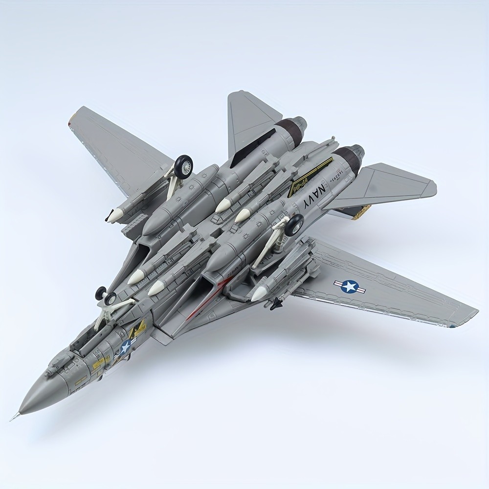 1/100 US Navy F-14 F-14A Tomcat Skeleton Fighter Plane Model Diecast ...