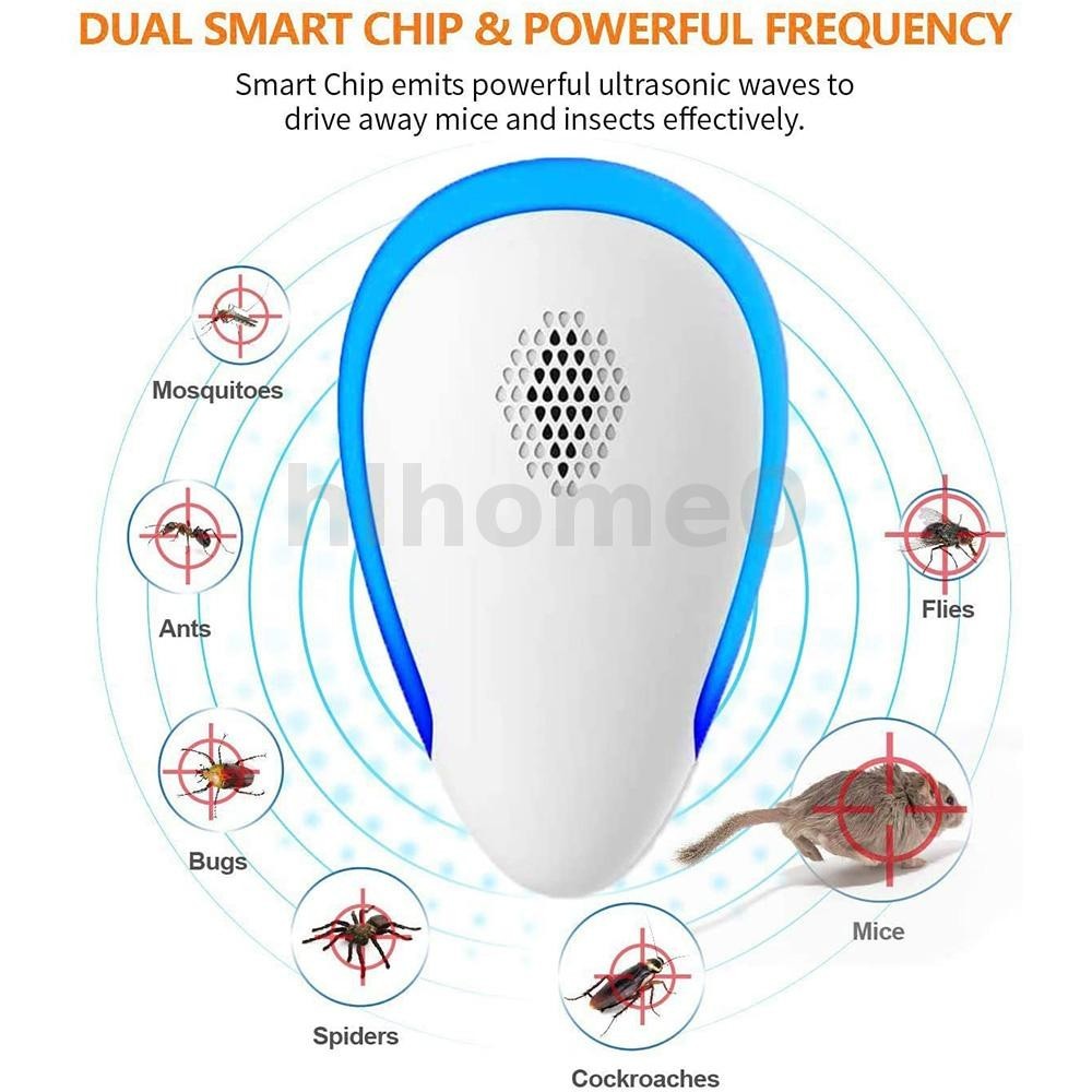 Ultrasonic Pest Repellent Electronic Indoor Plug-In Insect Repeller for ...