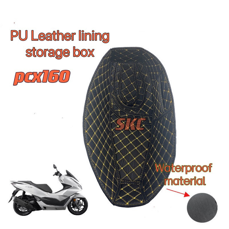 HONDA PCX 160/ADV 160 PREMIUM UBOX Seat COMPARTMENT Cover Leather Cover ...