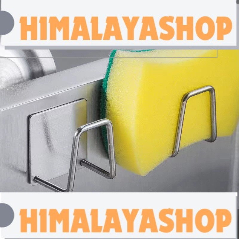 Stainless steel sponge rack without punching and pasting kitchen sink ...