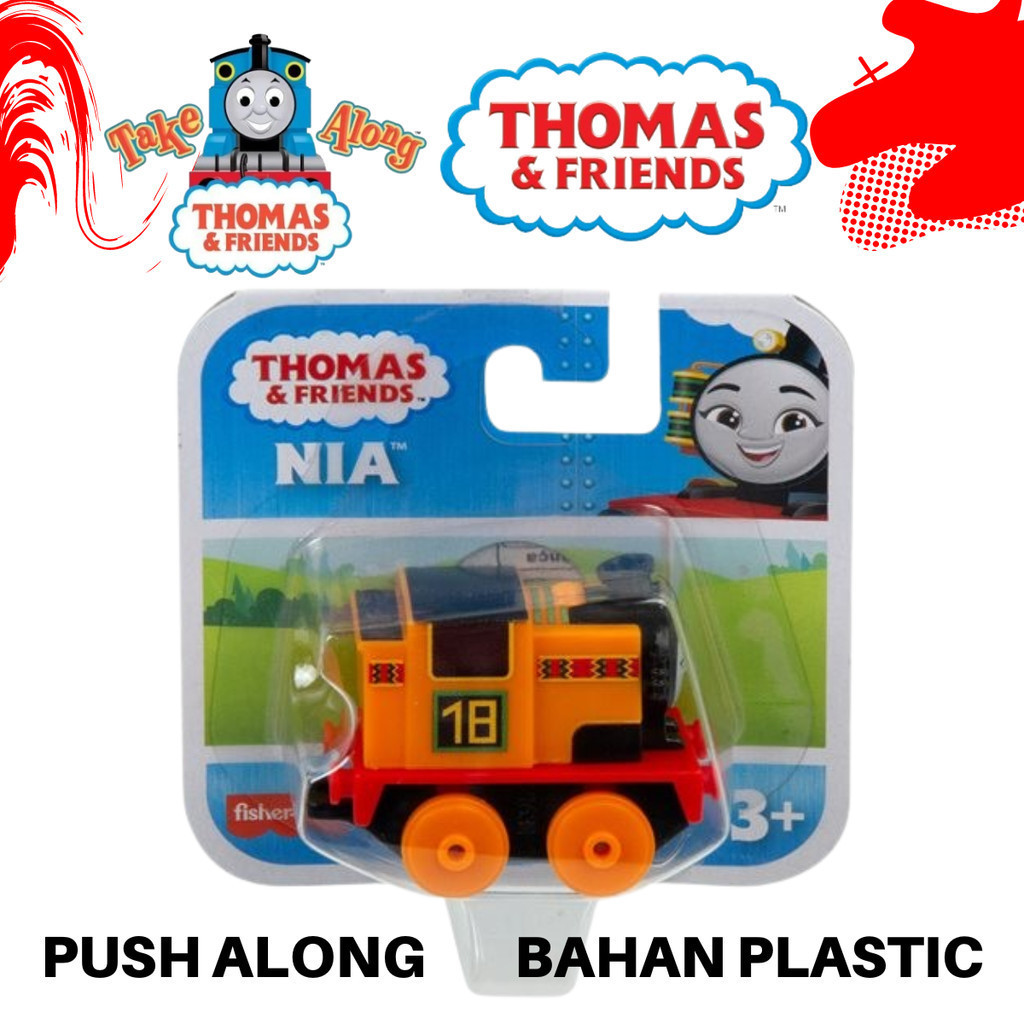 Thomas & Friends Take Push Along Nia Fisher Price Original | Shopee ...