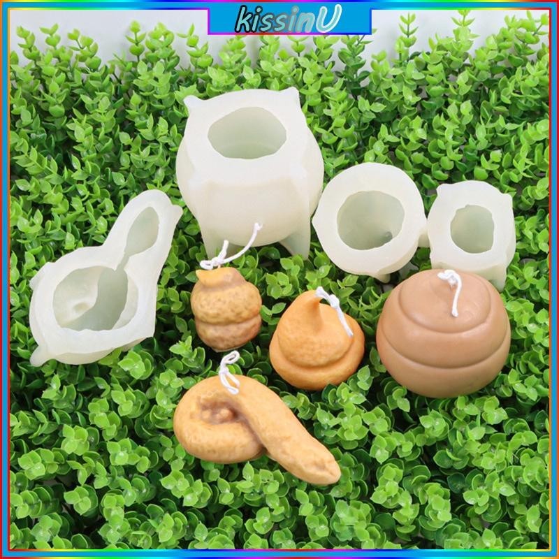 kiss 3D Poop UV Crystal Epoxy Mold Plaster Silicone Mould DIY Home ...