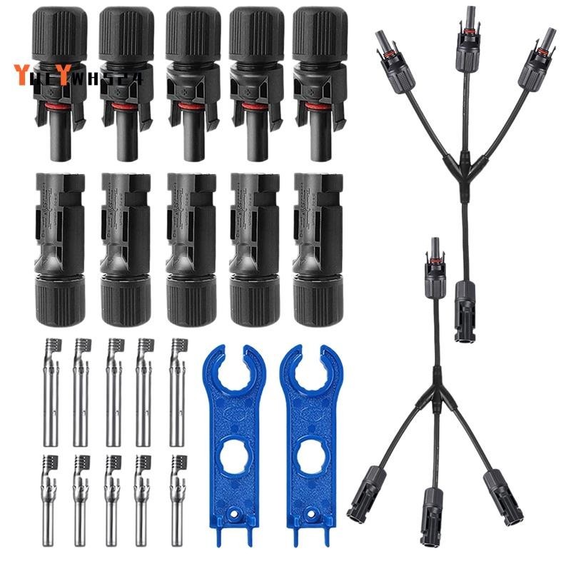 Solar Y Branch Connectors Y Type 3-PV Connector (M/FFF & F/) PV ...