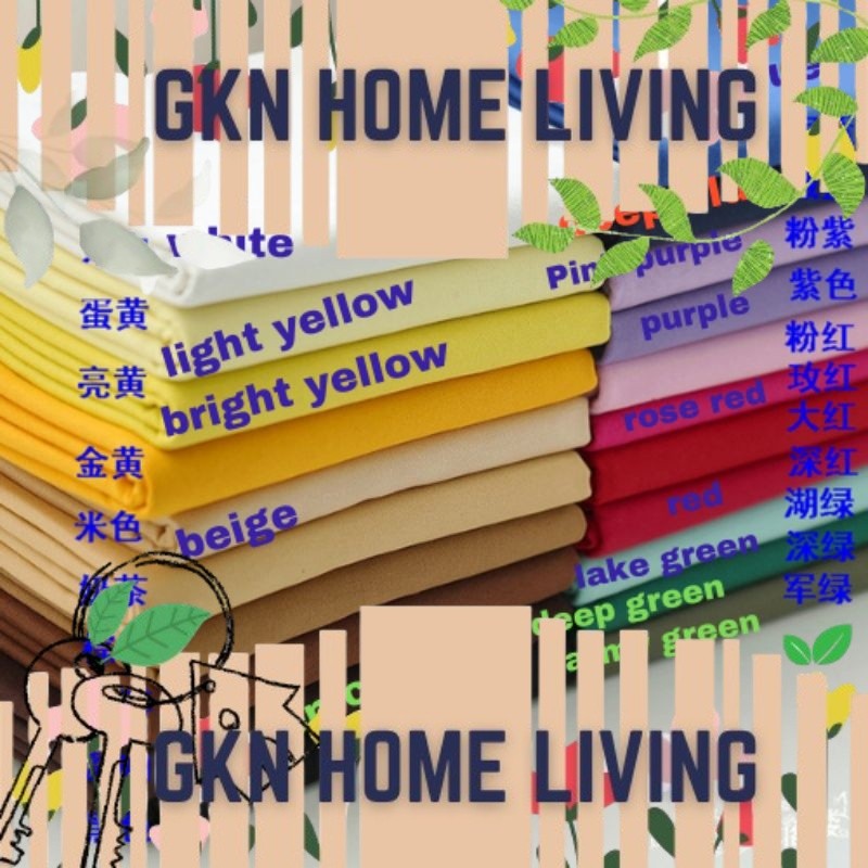 150cm width Kain tirai Kain langsir kain meja Cotton Canvas Kain Fabric ...