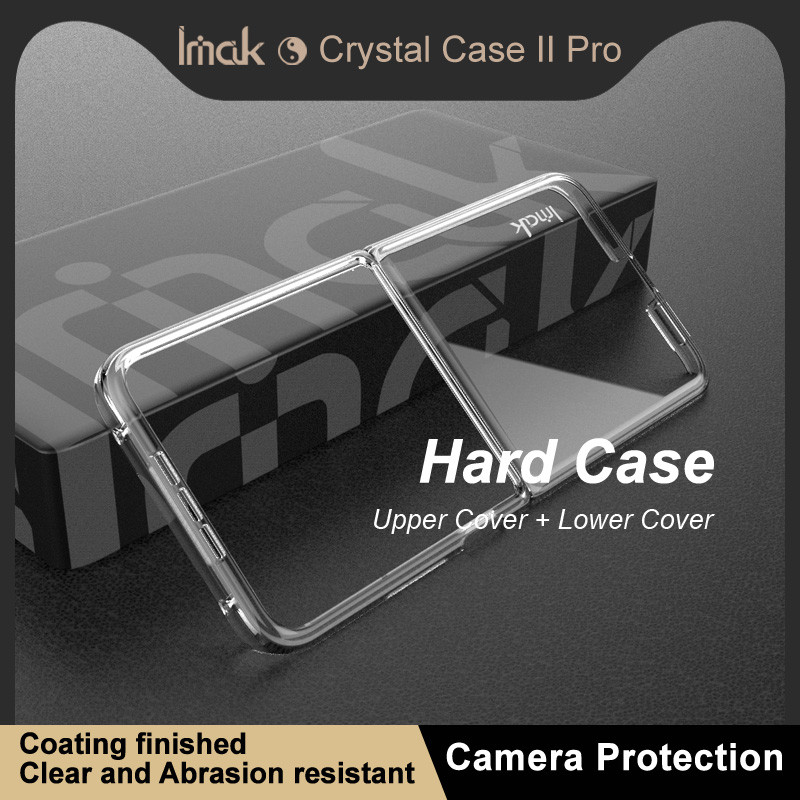 Original Imak Xiaomi Mix Flip 5G Phone Casing Crystal Transparent Hard ...