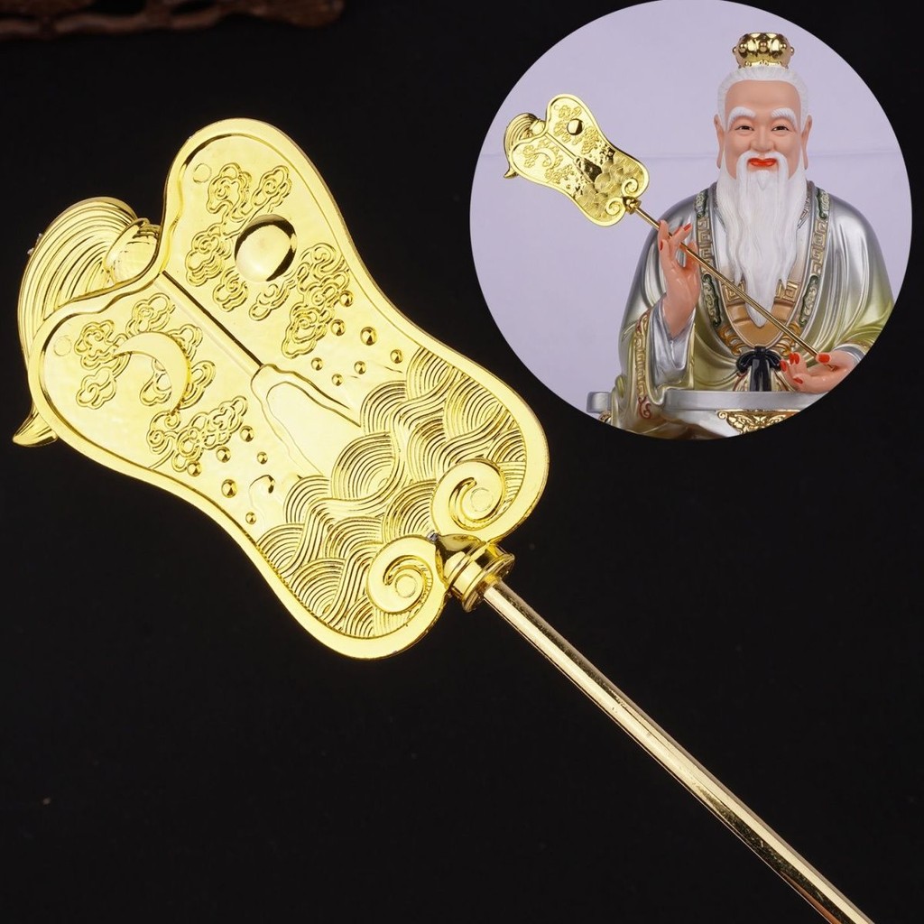 Tai Shang Laojun Statue Accessories Yin Yang Fan Flashing Dust Gourd ...