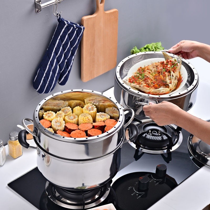 Free Shipping 】 3/4/5 Layer Non Porous Steamer/ultra Thick Solid ...