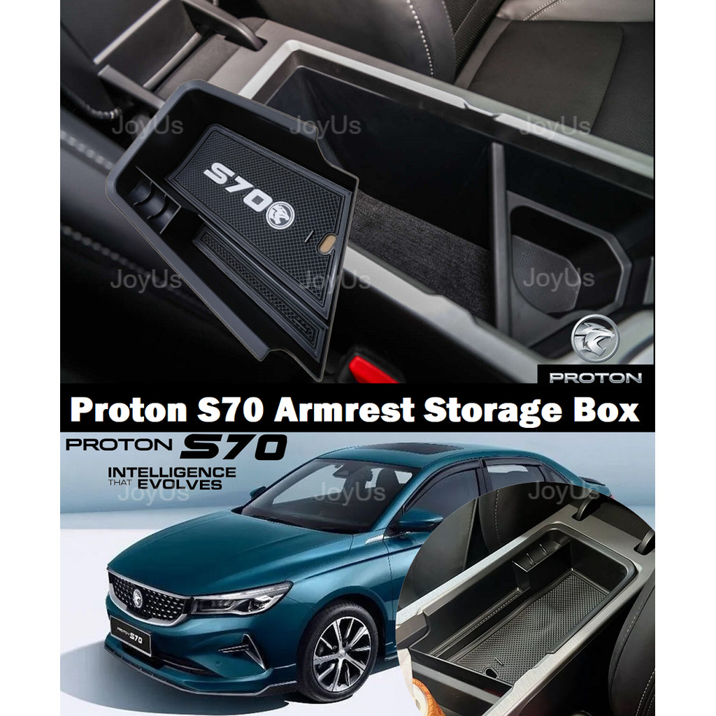 Proton S70 (2024-2025) Armrest Storage Box S70 Armrest Console Tray Car ...