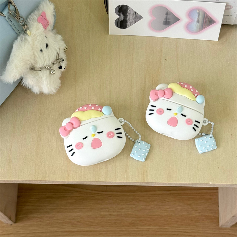 Sleep Nightcap Hello Kitty Earphone Cover For Apple AirPods 1 2 3 Generation Airpods Pro/Pro2 ...