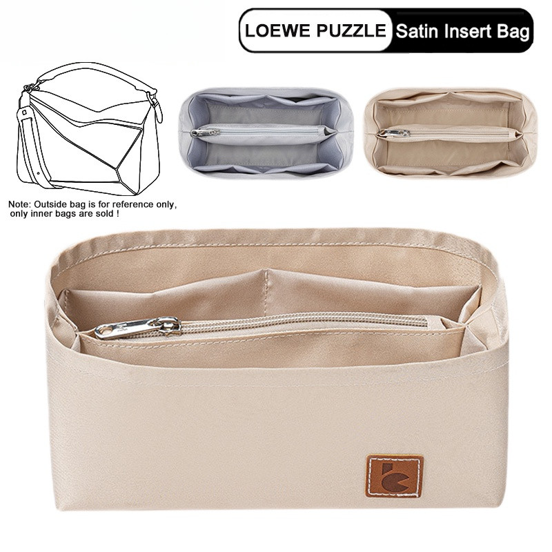 Beg dalaman beg sesuai untuk beg geometri Puzzle, wanita lengan ...