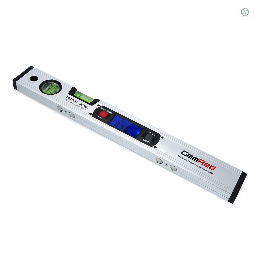 GemRed Digital Level Spirit Level Angle Finder with Magnetic 16'' Long ...