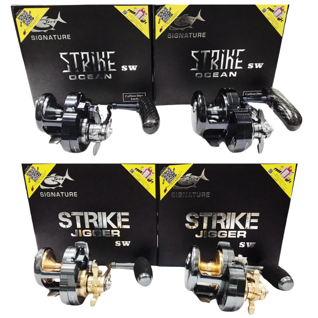G-TECH STRIKE OCEAN JIGGER SW 1501HG/ 2001HG JIGGING REEL WITH DRAG ...