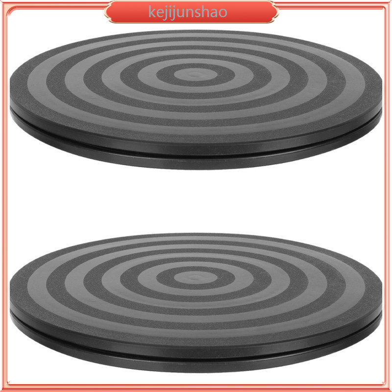 Turntable Rotating Base 2 Pcs Clay Plate Plant Stand Bearing Cake ...