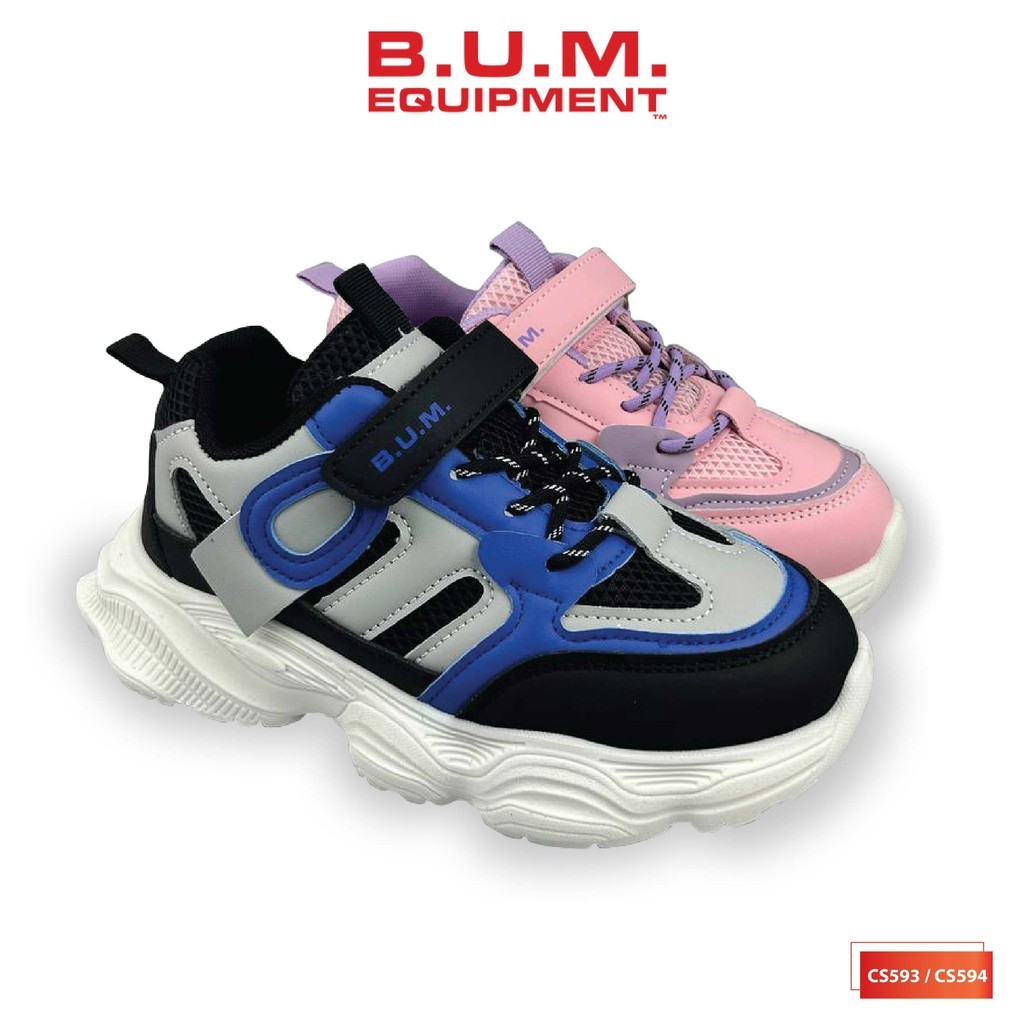 BUM Equipment Kid's Shoe - CS593/CS594 Black x Blue/Pink x Purple ...