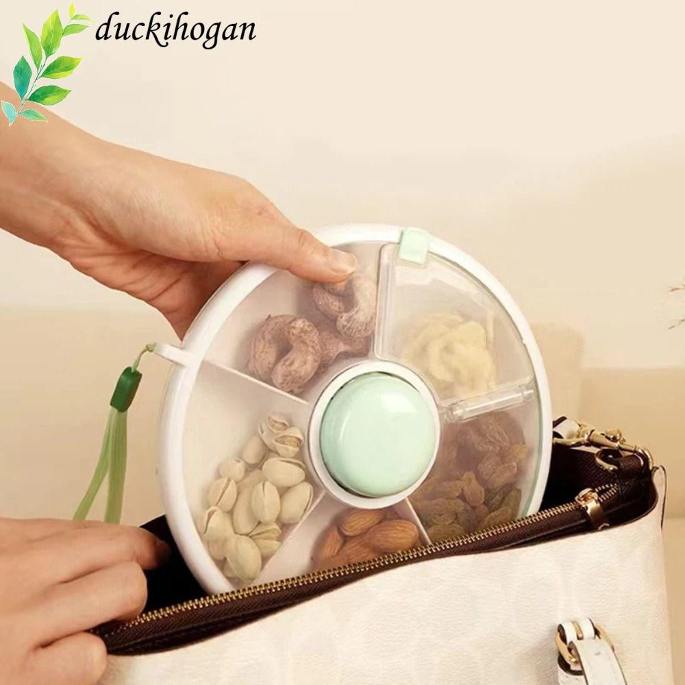 DUCKIHOGAN Kids Snack Spinner, with Lid Moisture-proof Snack Container ...